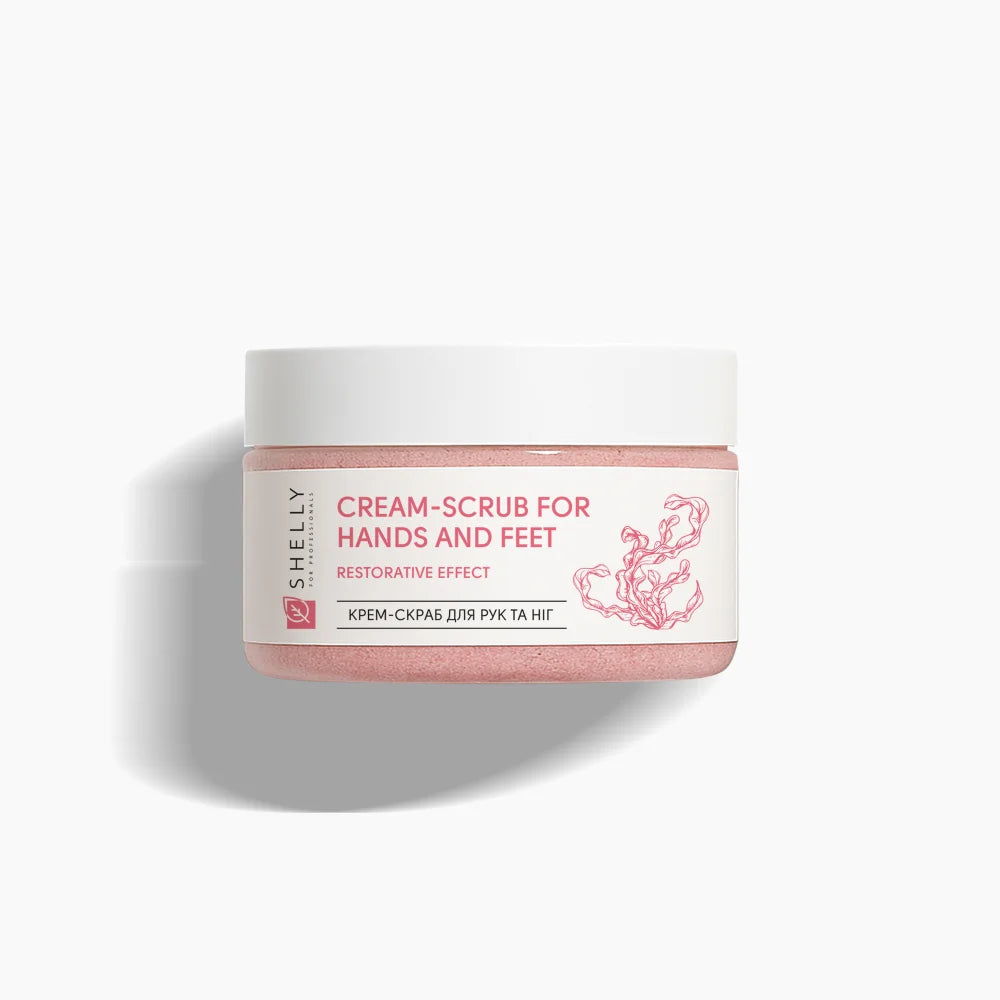 Shelly Hand & Foot Cream Scrub with Urea, Seaweed Extract & Argan Oil